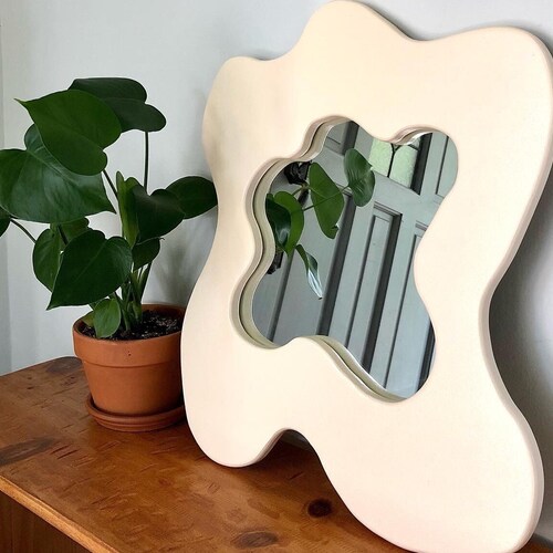 Handmade Curvy/wavy/irregular Full Length Mirror With LED - Etsy Handmade Curvy/wavy/irregular Full Length Mirror With LED - Etsy