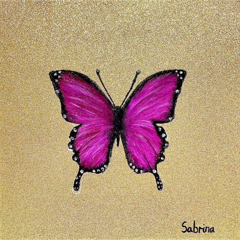 Pink Butterfly Art - Etsy
