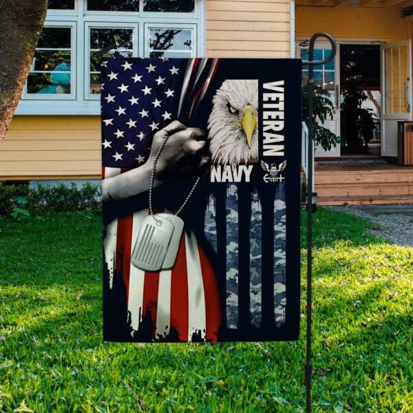 US Navy Garden Flag, Veteran Day Flag, United States Navy Veteran Flag