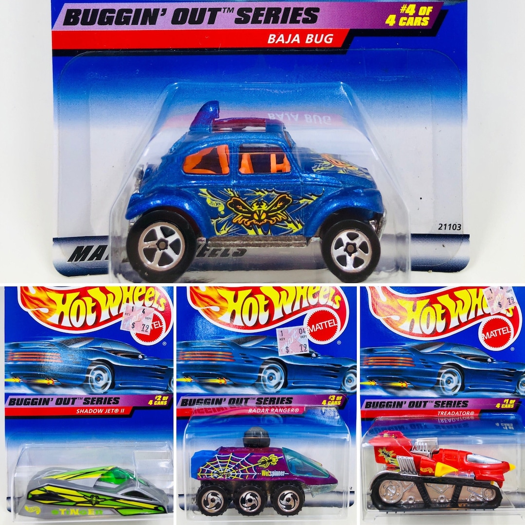 Hot Wheels 1999 Buggin Out Series (4 Cars) - Vintage NOS/NOC - Etsy