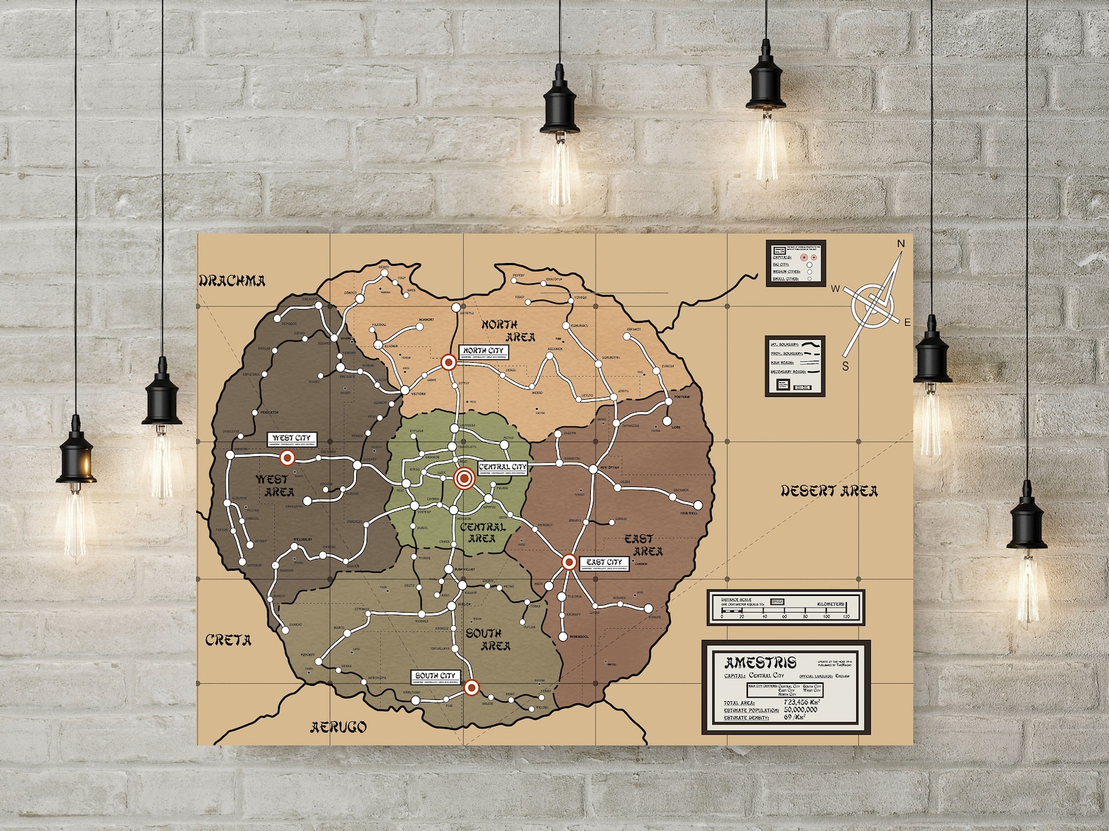Fullmetal Alchemist print Fullmetal Alchemist world map FMA | Etsy