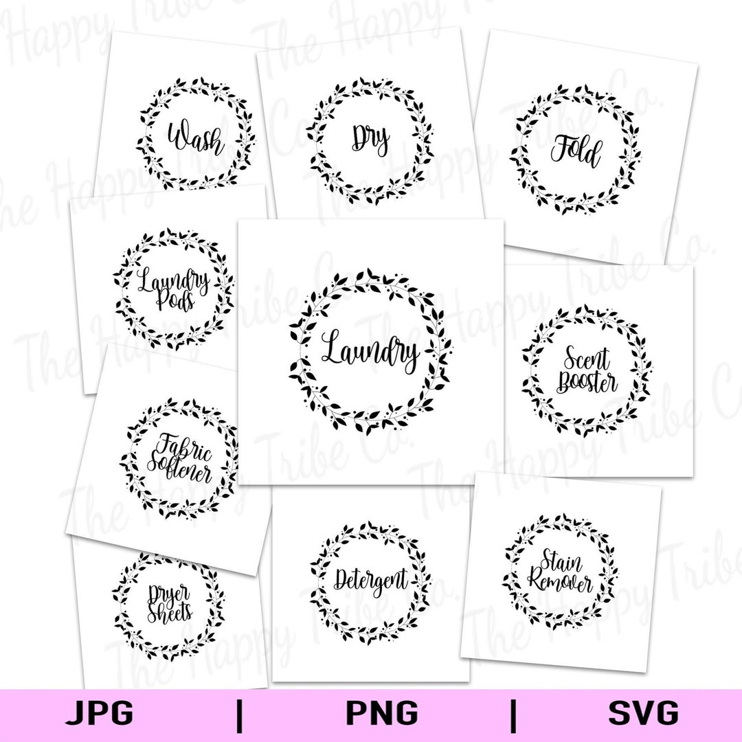 Laundry Bundle SVG Home Bundle SVG Laundry Decal Laundry Room Decor ...