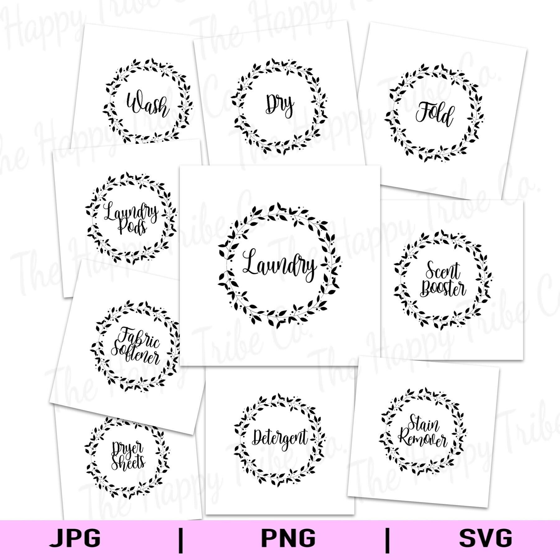 Laundry Bundle SVG Home Bundle SVG Laundry Decal Laundry Room Decor ...