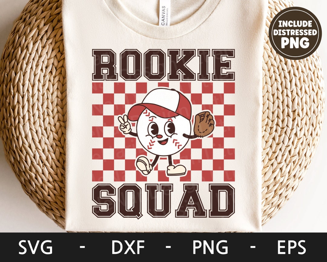 Rookie Squad Svg, Baseball Cartoon Character Svg, Baseball Svg, Sports ...