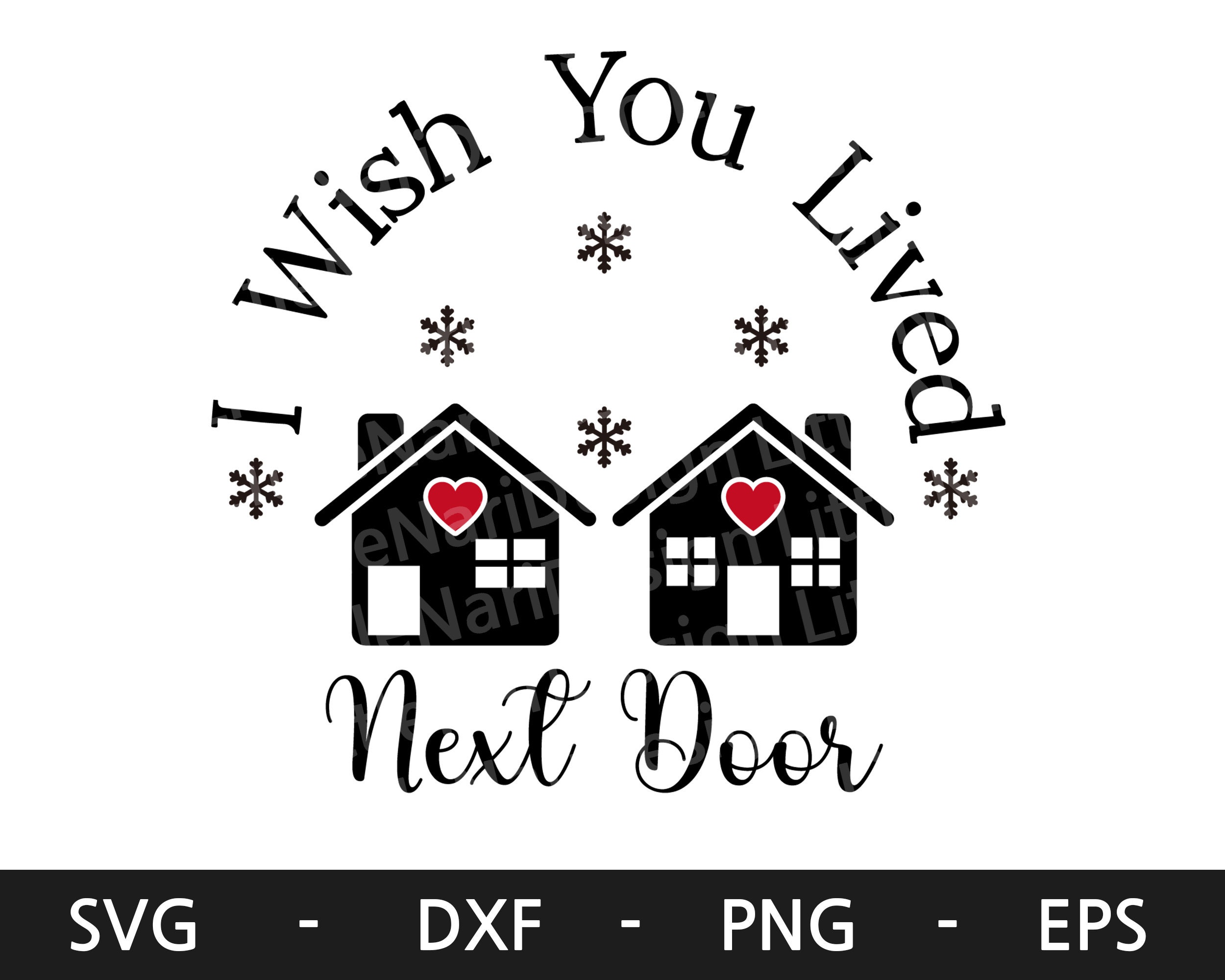 I Wish You Lived Next Door Svg Christmas Ornament Svg Best - Etsy