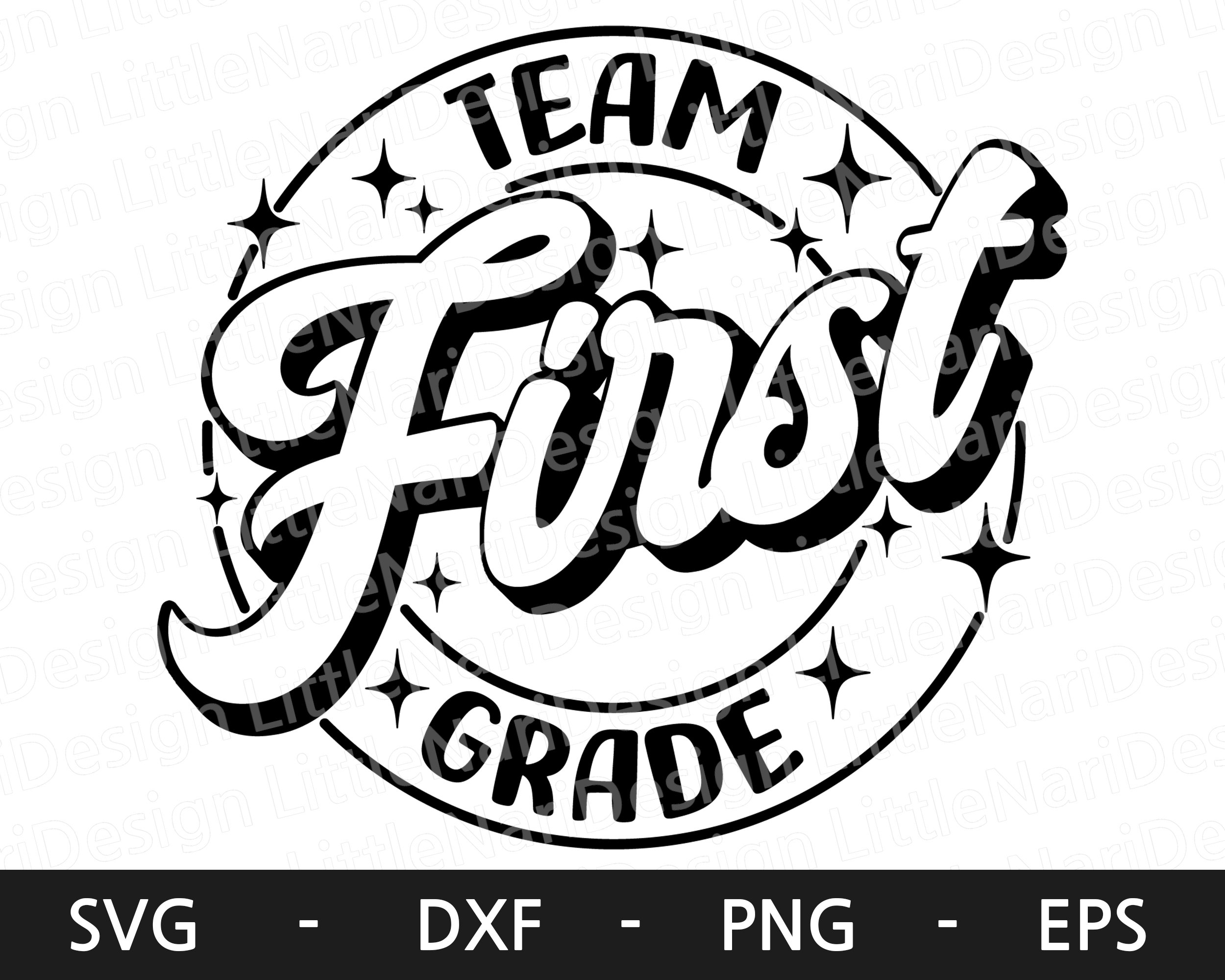 Team First Grade Svg Back to School Svg 1st Grade Squad - Etsy