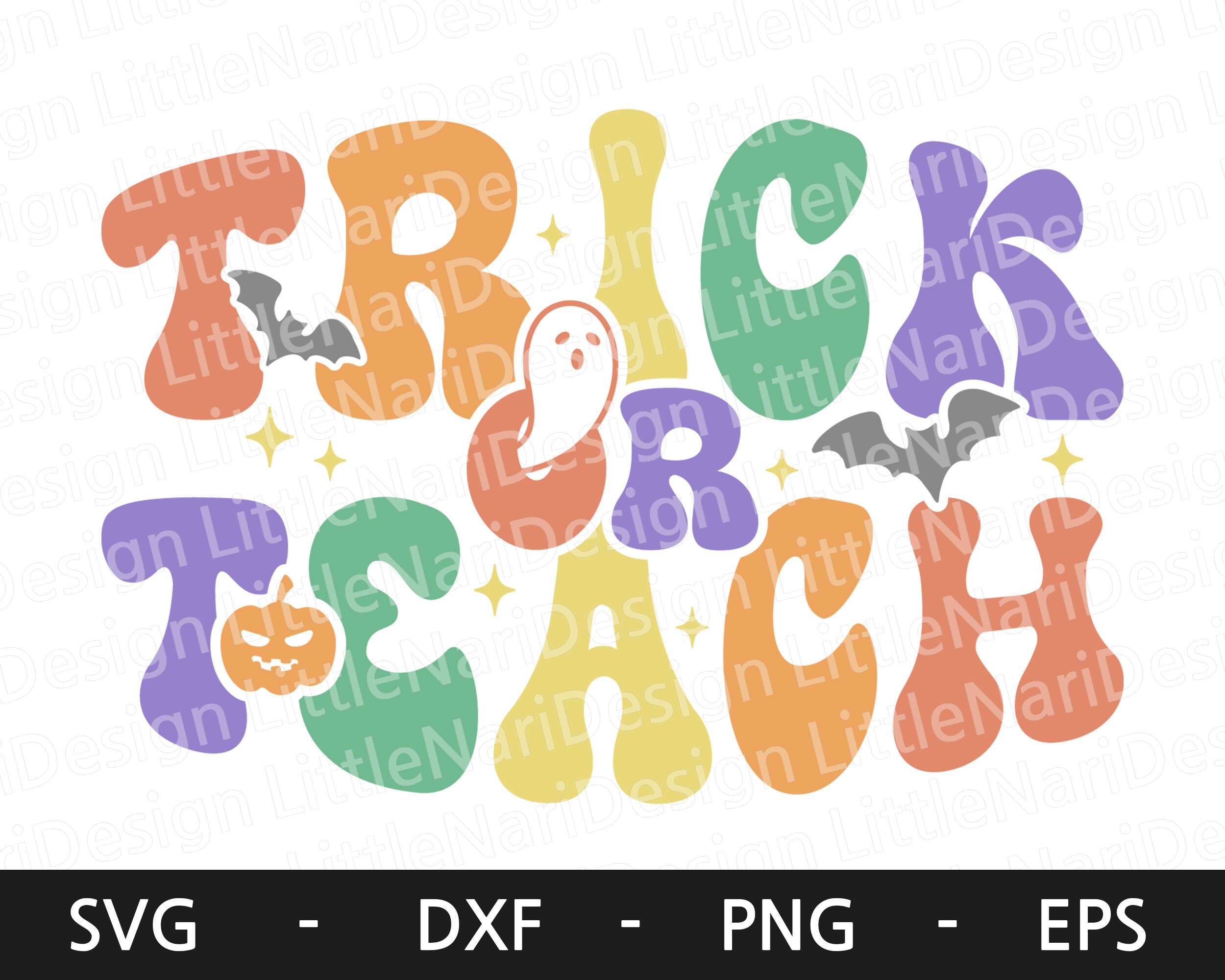 Trick or Teach Svg Teacher Halloween Svg Ghost Svg Teacher - Etsy