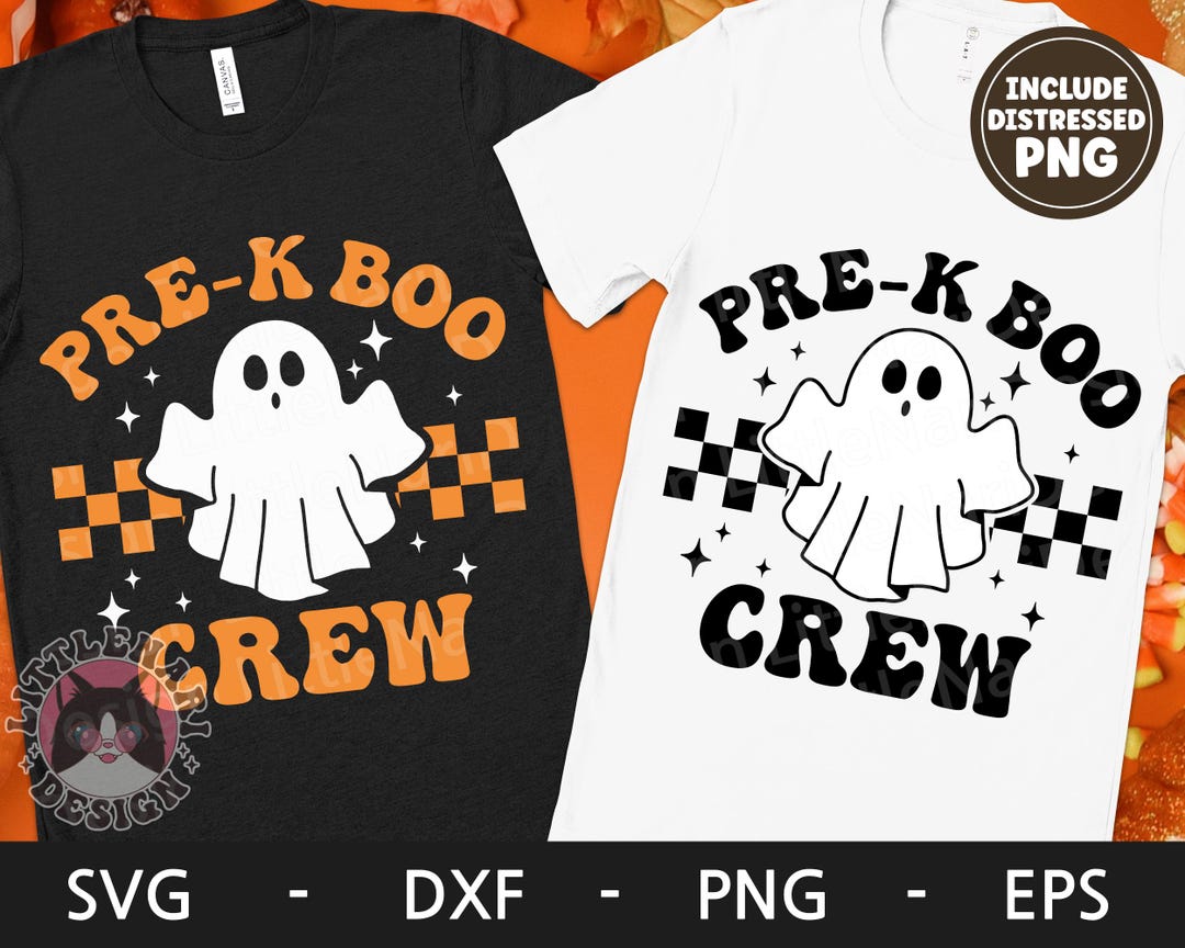 Pre-k Boo Crew Svg, Halloween Shirt, Ghost Svg, Spooky Season Svg ...