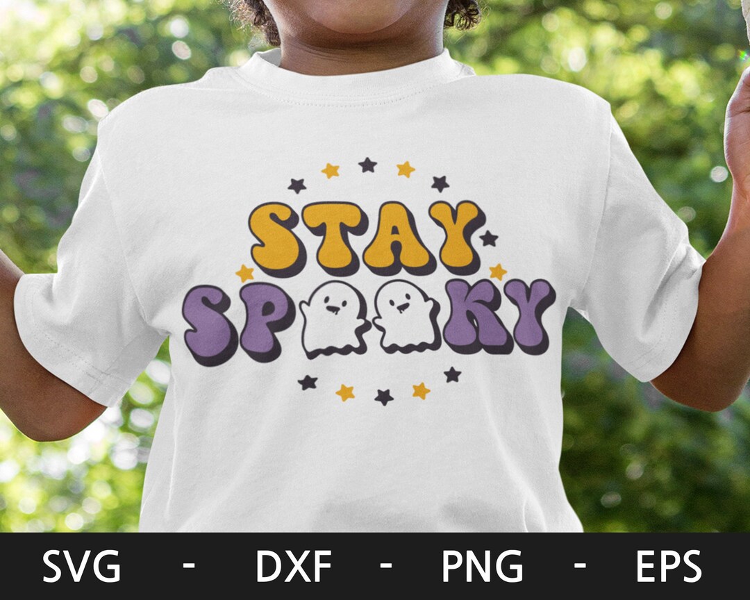 Stay Spooky Svg Halloween Png Retro Svg Ghost Svg - Etsy