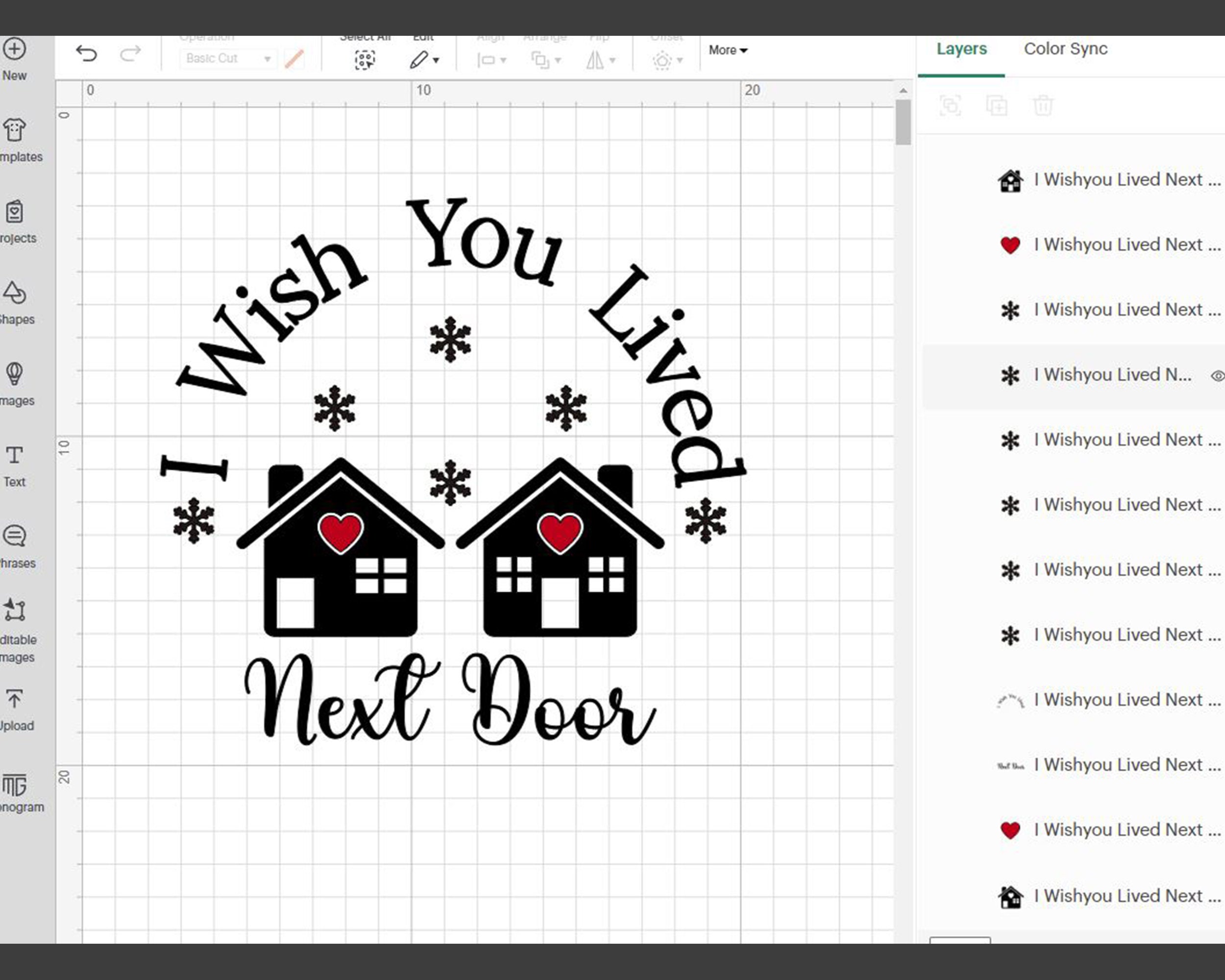 I Wish You Lived Next Door Svg Christmas Ornament Svg Best - Etsy
