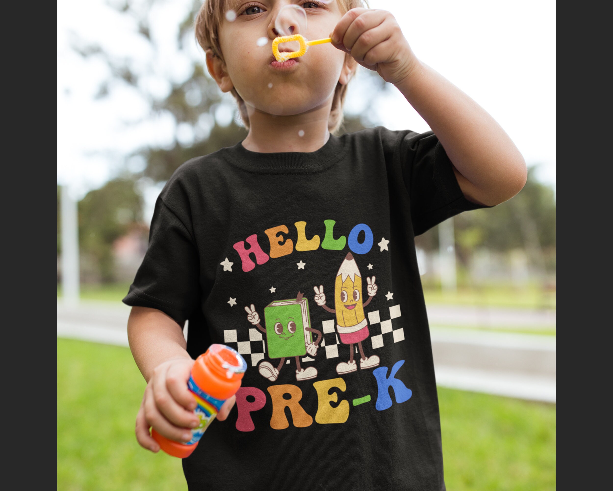 Hello Pre-k Svg, First Day of School Svg, Back to School Svg, Retro ...