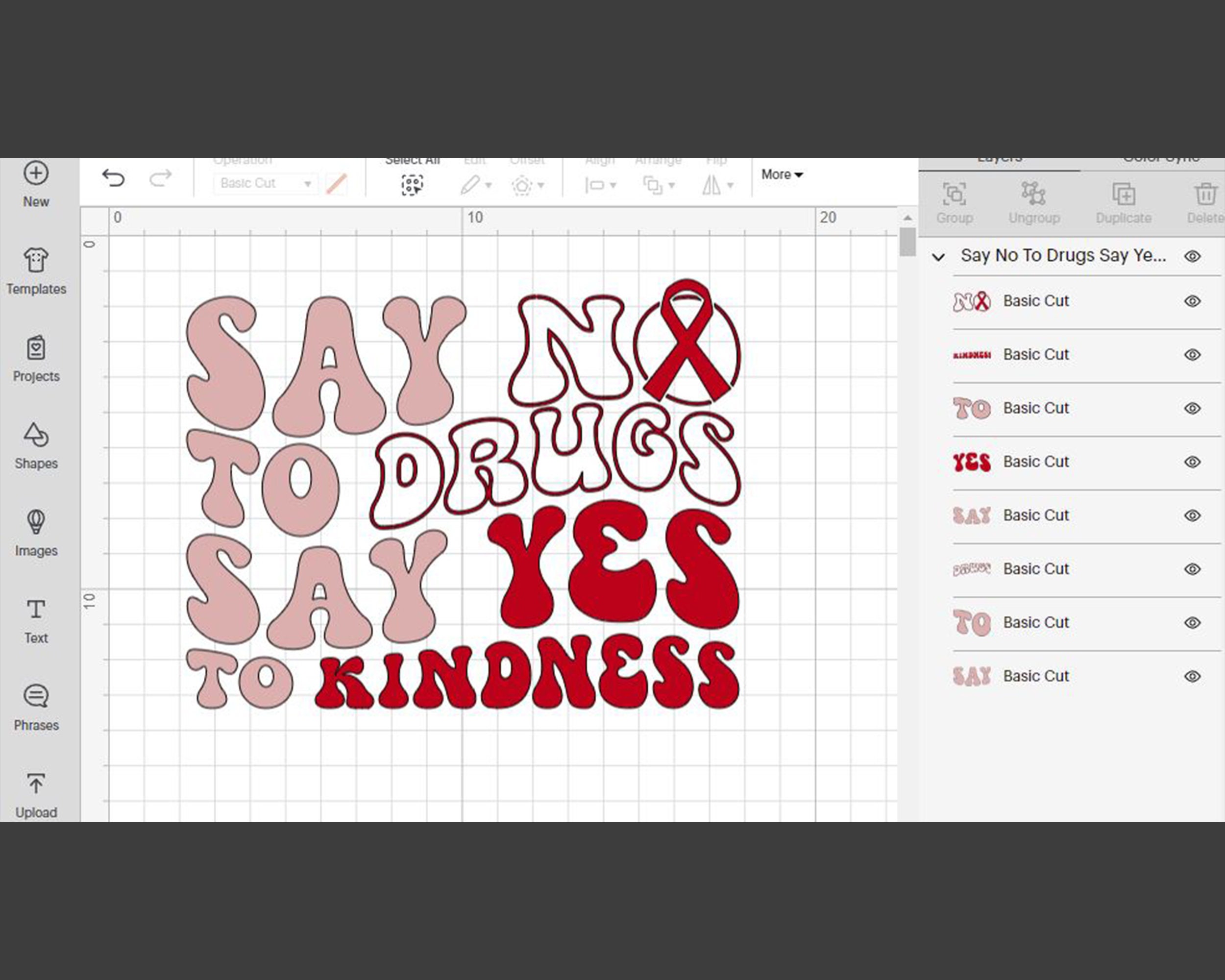 Say No to Drugs Say Yes to Kindness Svg, Red Ribbon Week Svg Png, Drug ...