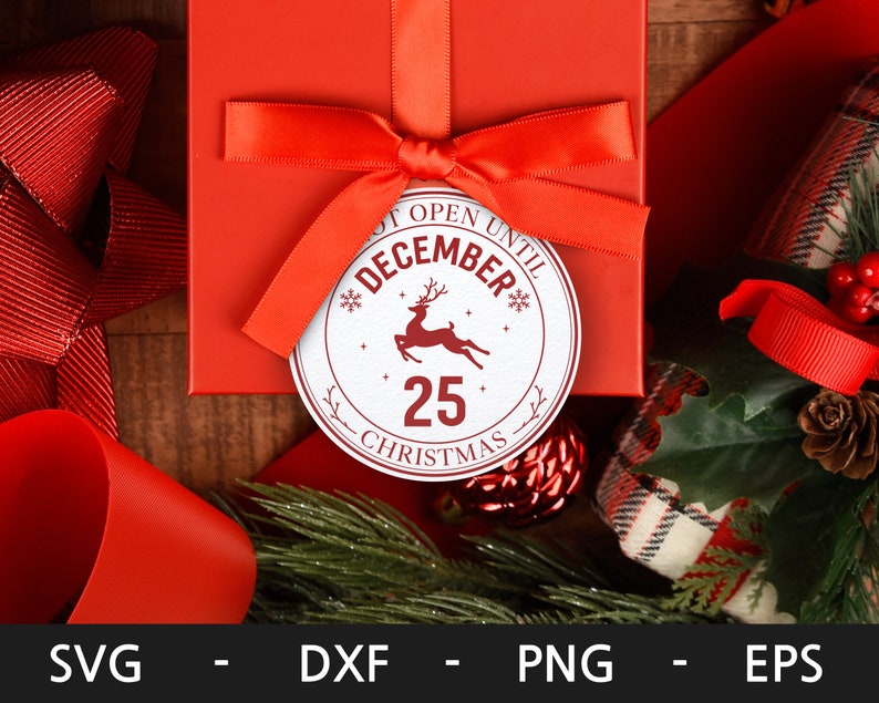 Do Not Open Until Christmas Tag SVG Do Not Open Until SVG - Etsy
