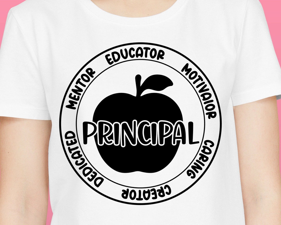 Principal Svg,teacher Svg,teacher Shirt Svg,apple Svg,back to School ...