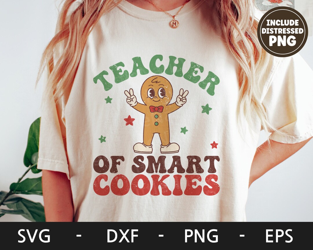 Teacher of Smart Cookies Svg Merry Christmas Svg Christmas - Etsy