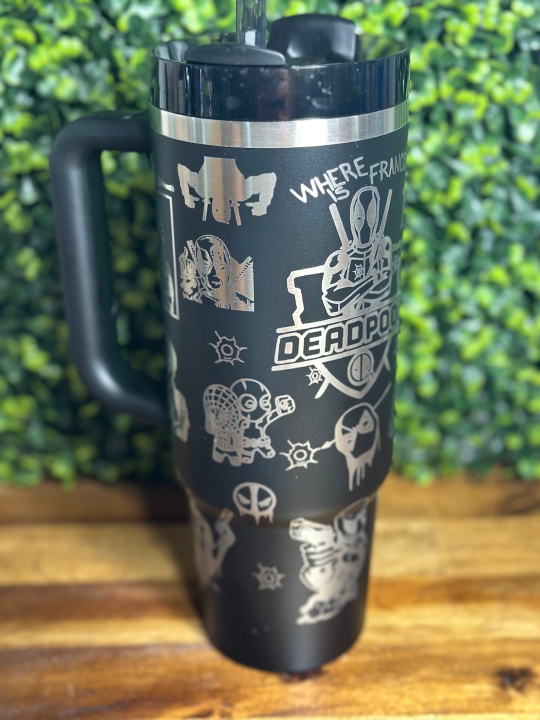 Deadpool Wrap / Authentic Stanley Laser Engraved 30/40 Ounce Tumbler - Etsy