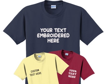 Custom Embroidered Shirts - Etsy