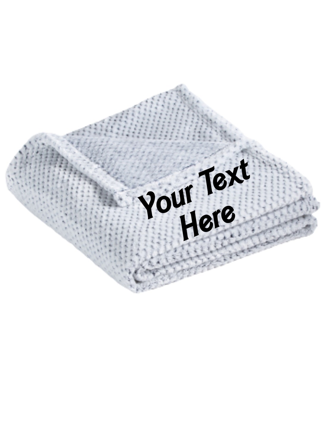 Embroidered Fleece Blanket: Personalized Throw Blanket, Custom Logo - Etsy