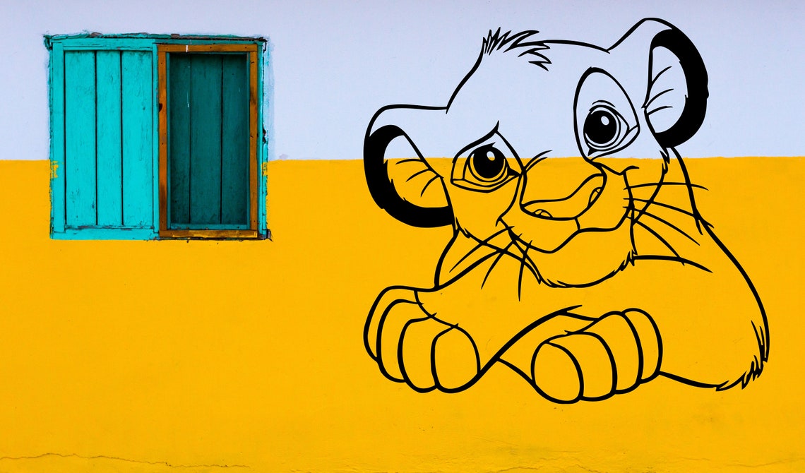 Simba decal Lion King sticker Simba Sticker Lion King Vinyl | Etsy