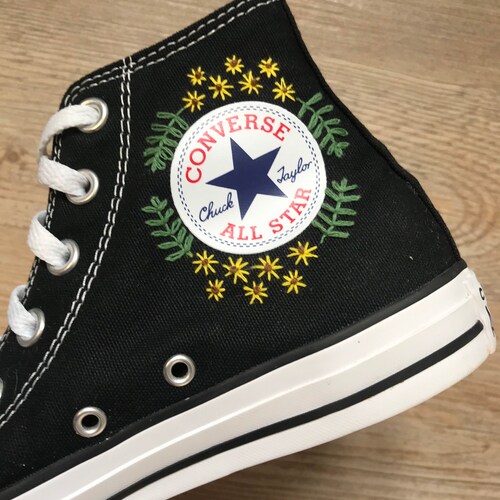 Custom Woman Chuck Taylor Converse Embroidered Space Galaxy | Etsy