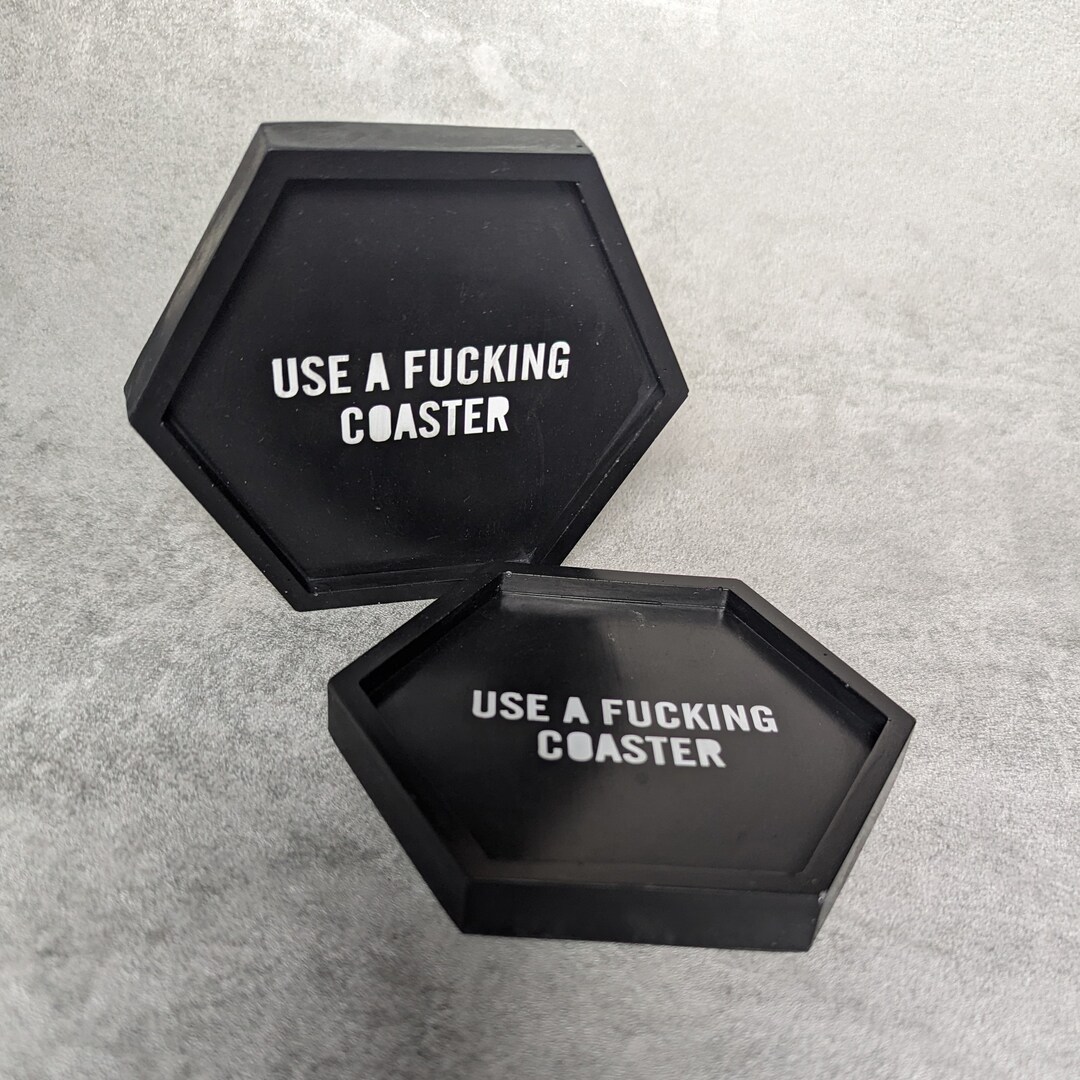 Use a F**king Coaster Quirky Coaster Funny Coaster Gift - Etsy