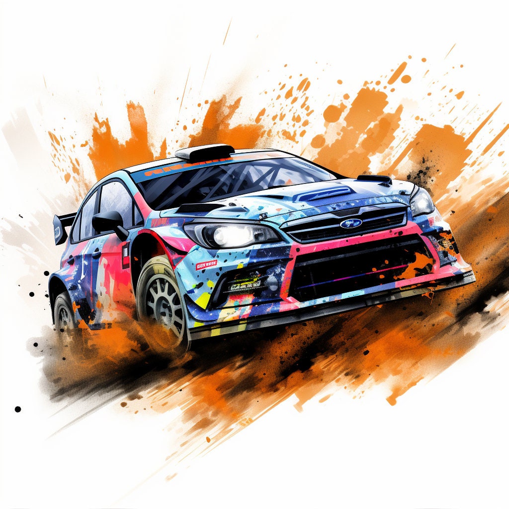 Digital Coloring Rally Car Kit for Kids - Etsy