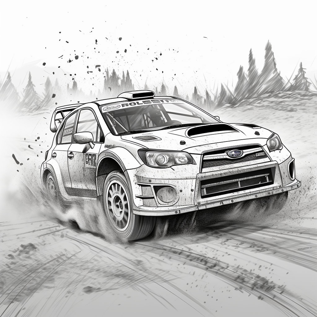 Digital Coloring Rally Car Kit for Kids - Etsy