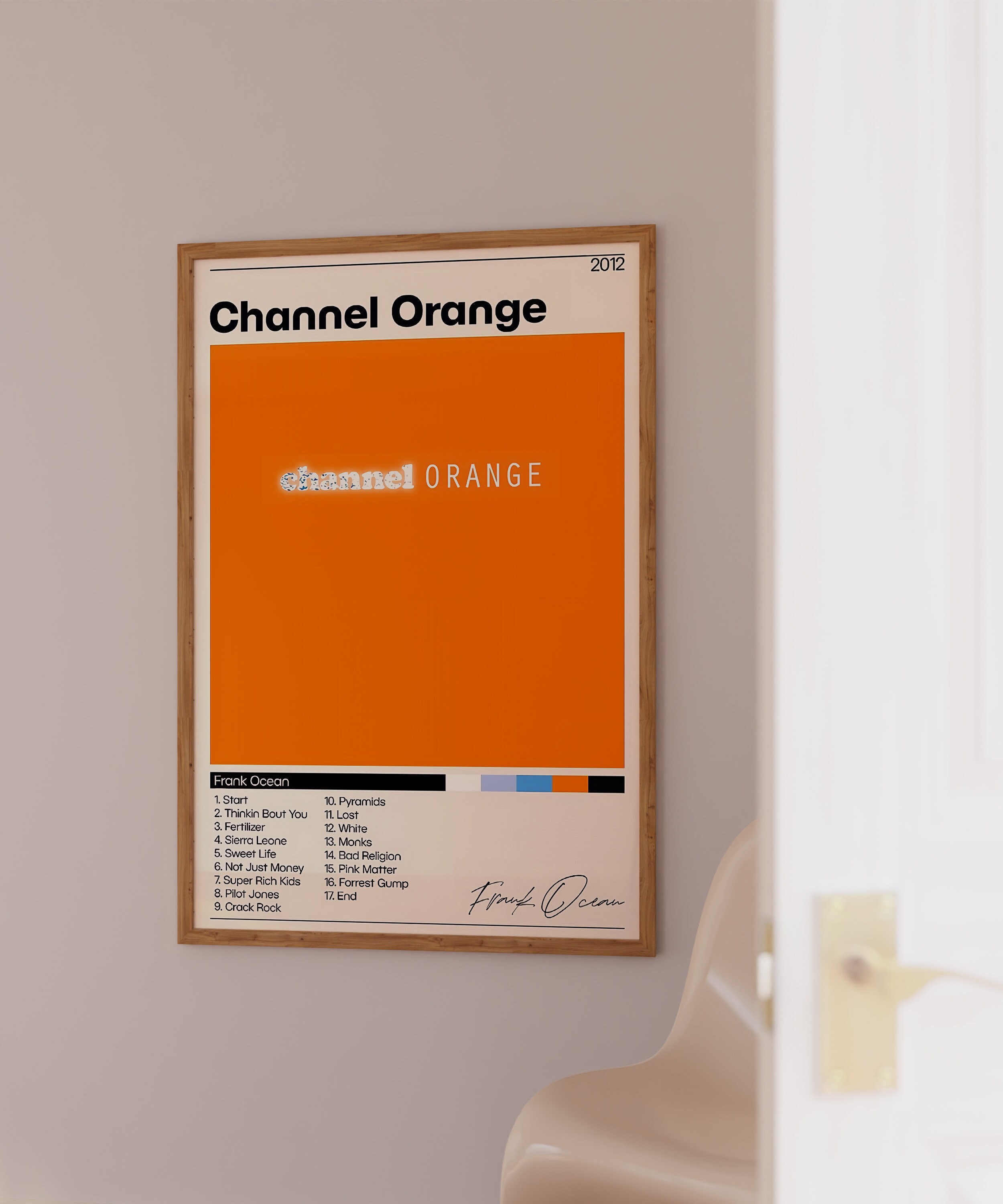 Retro Channel Orange Poster Frank Ocean sold by Dmitry Plotnikov | SKU ...