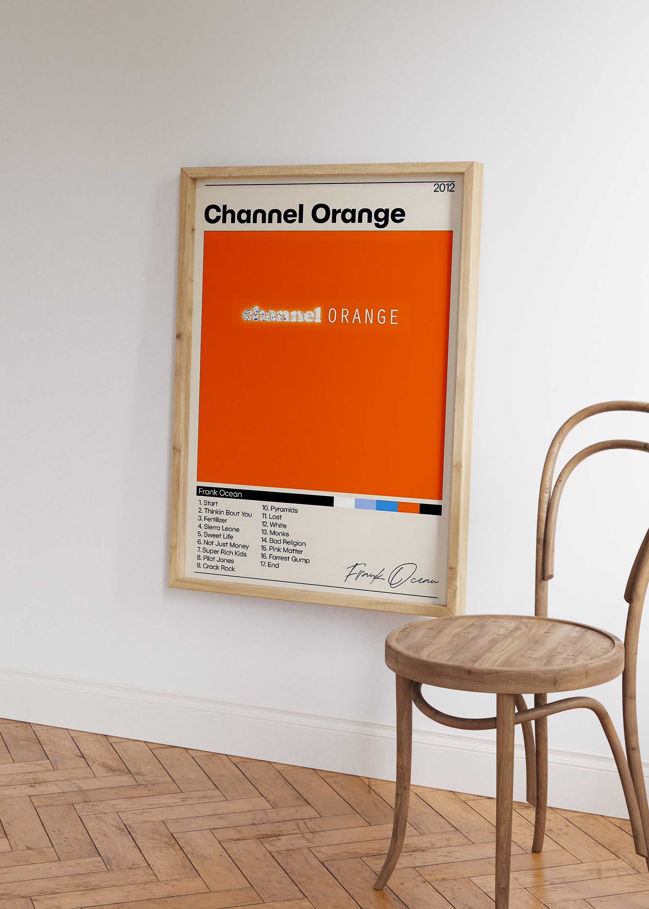 Retro Channel Orange Poster Frank Ocean sold by Dmitry Plotnikov | SKU ...