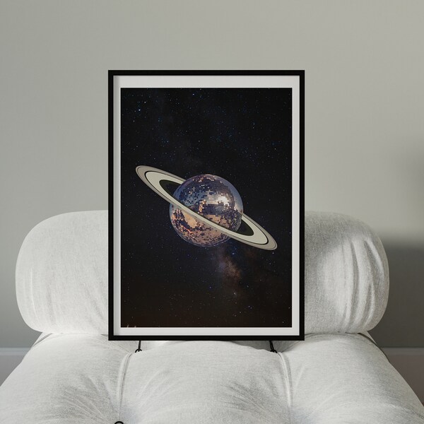 Saturn Disco Print - Etsy
