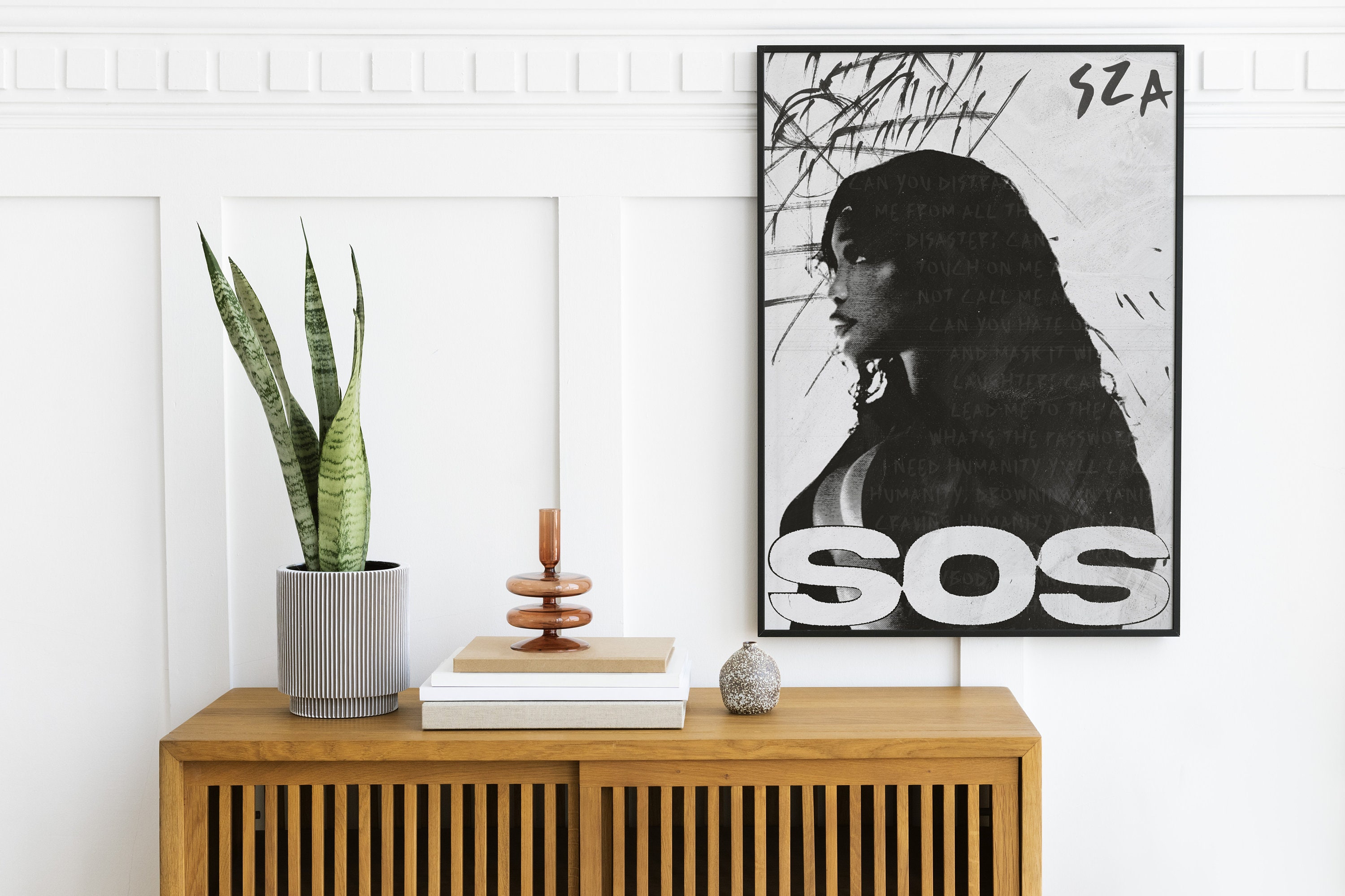 SZA SoS Poster Wall Art, Album Cover Print, SZA Wall Art, SOS Album ...