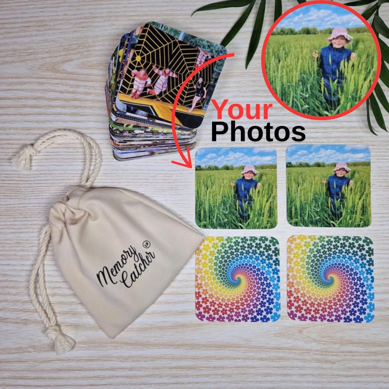 Premium Family Photo Matching Game, Personalized Puzzle, Fun Activities ...