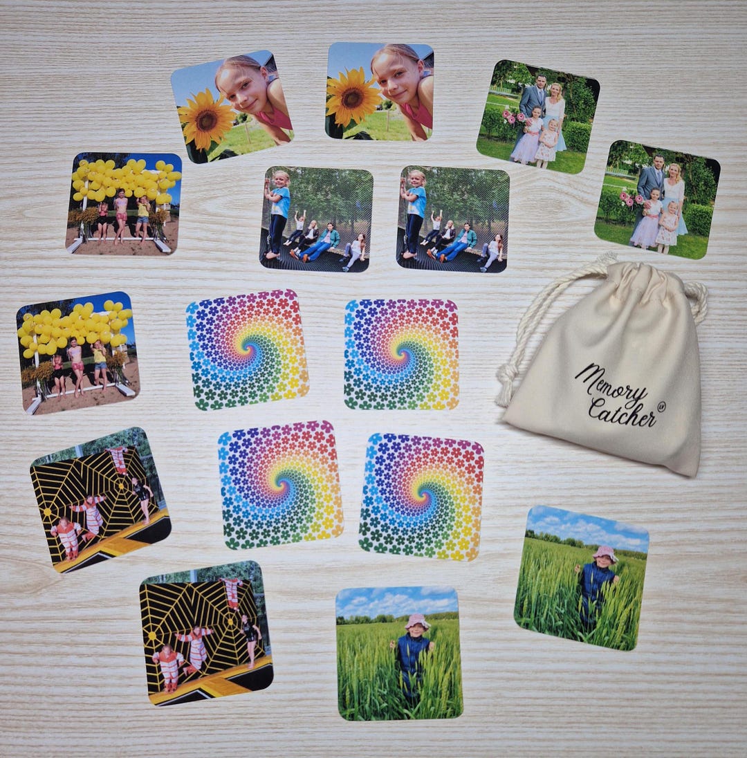 Premium Family Photo Matching Game, Personalized Puzzle, Fun Activities ...