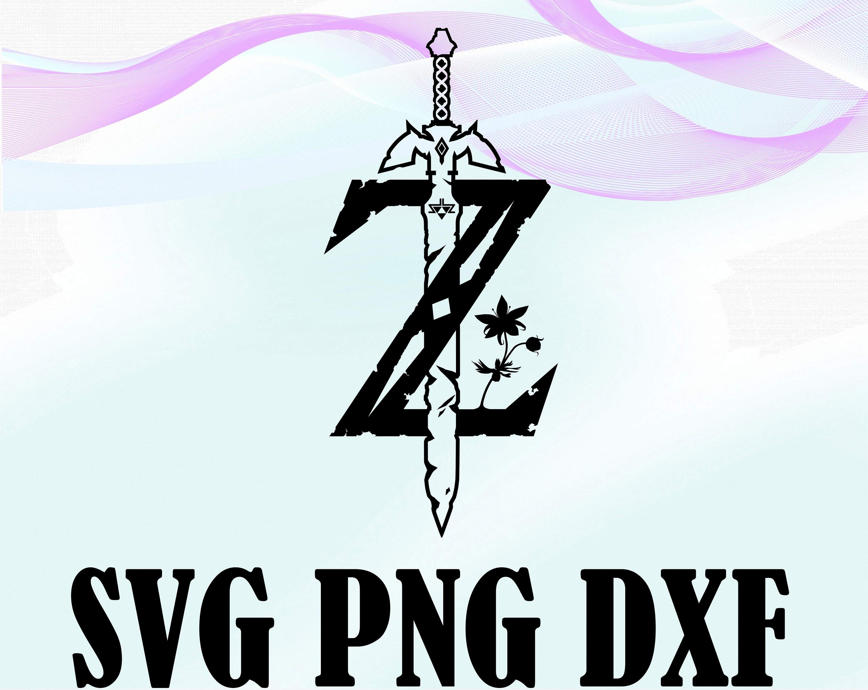 Zelda simbolo silhouette Zelda svg dxf png Zelda file | Etsy