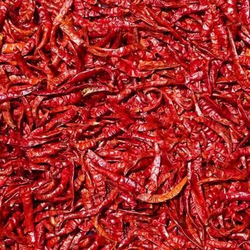 Organic Dried Bird's Eye Chili Peppers - Gourmet Hot Spice - Etsy