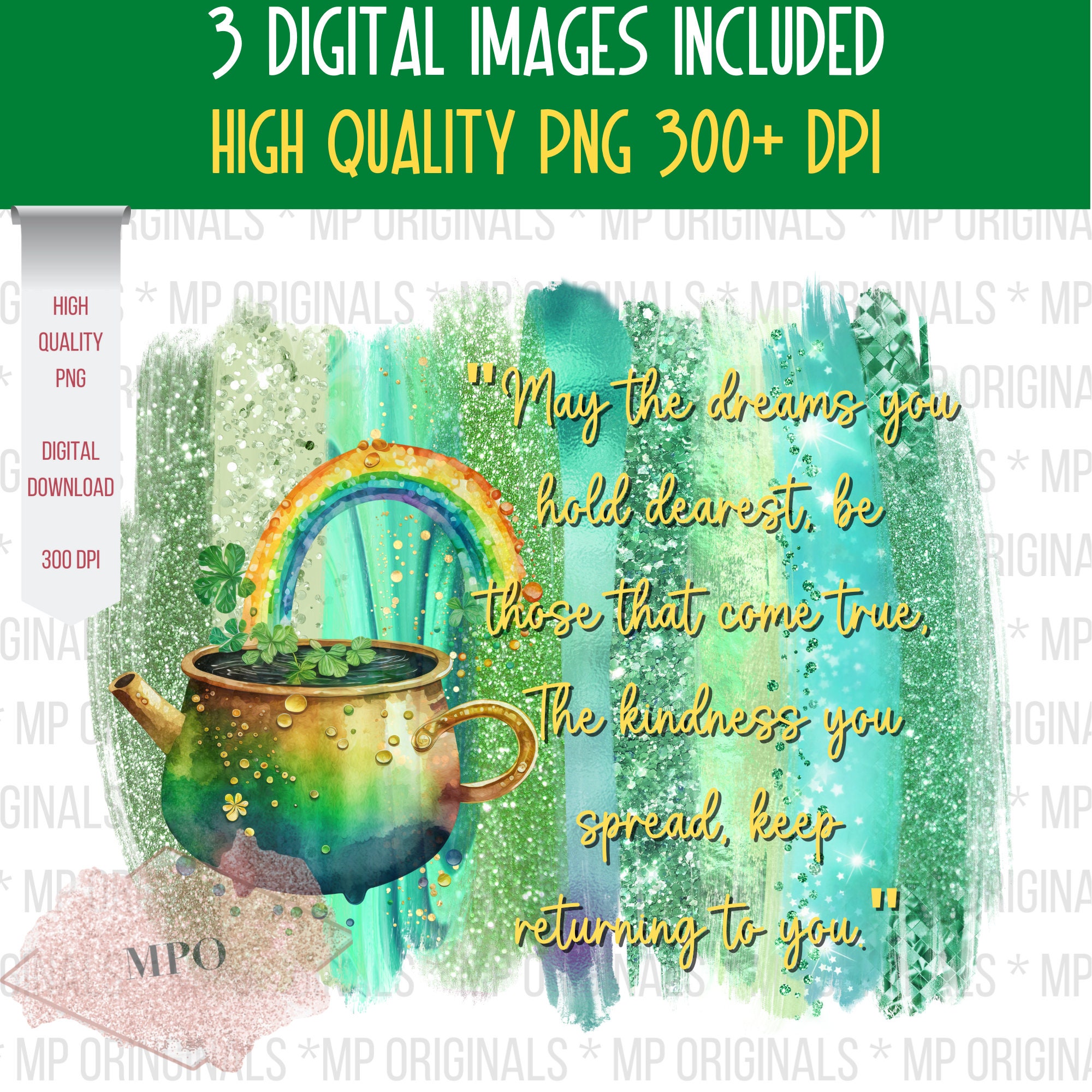 Irish Blessing Rainbow Pot of Gold! - Etsy