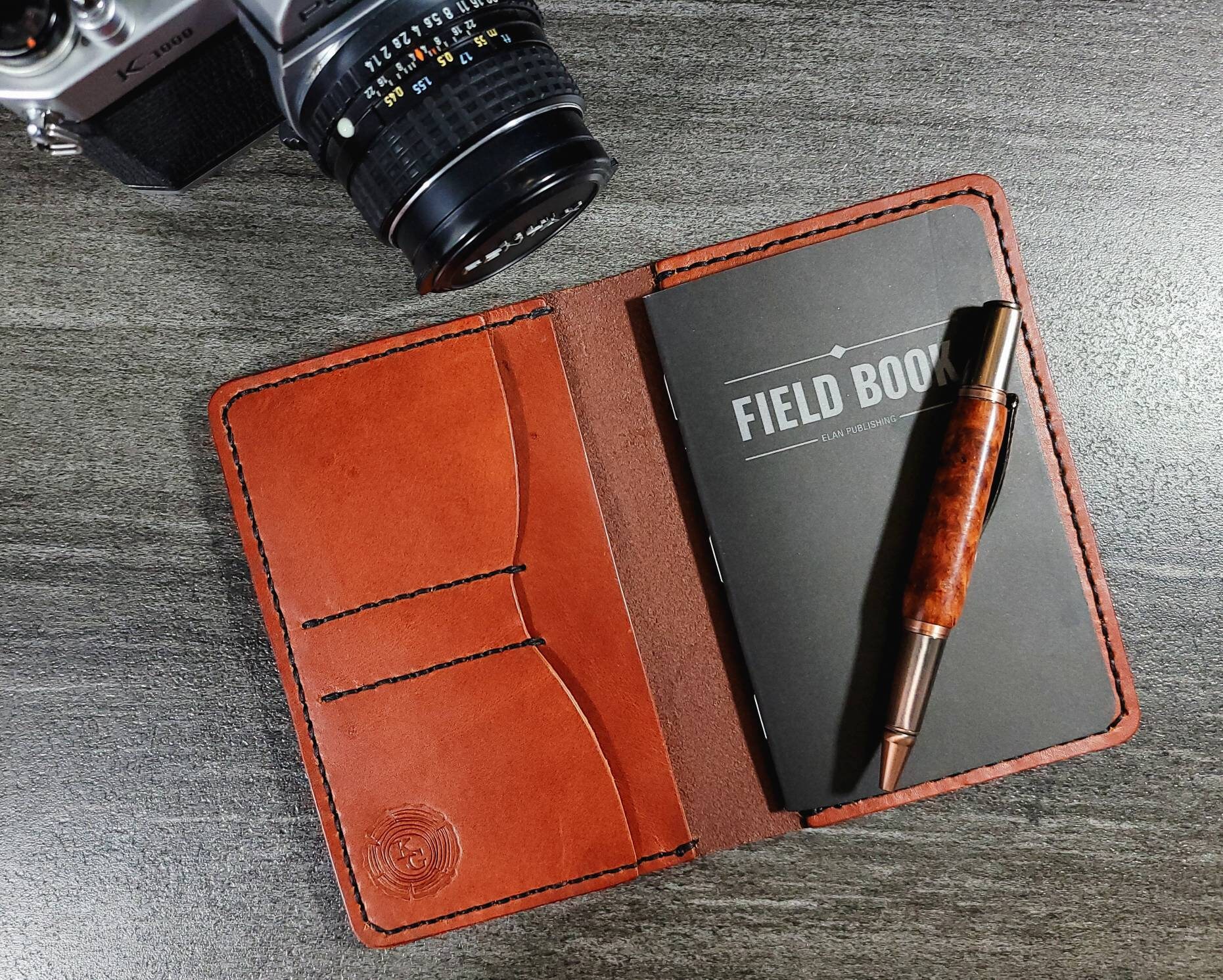 Leather Field Notes Cover With Field Book - Etsy