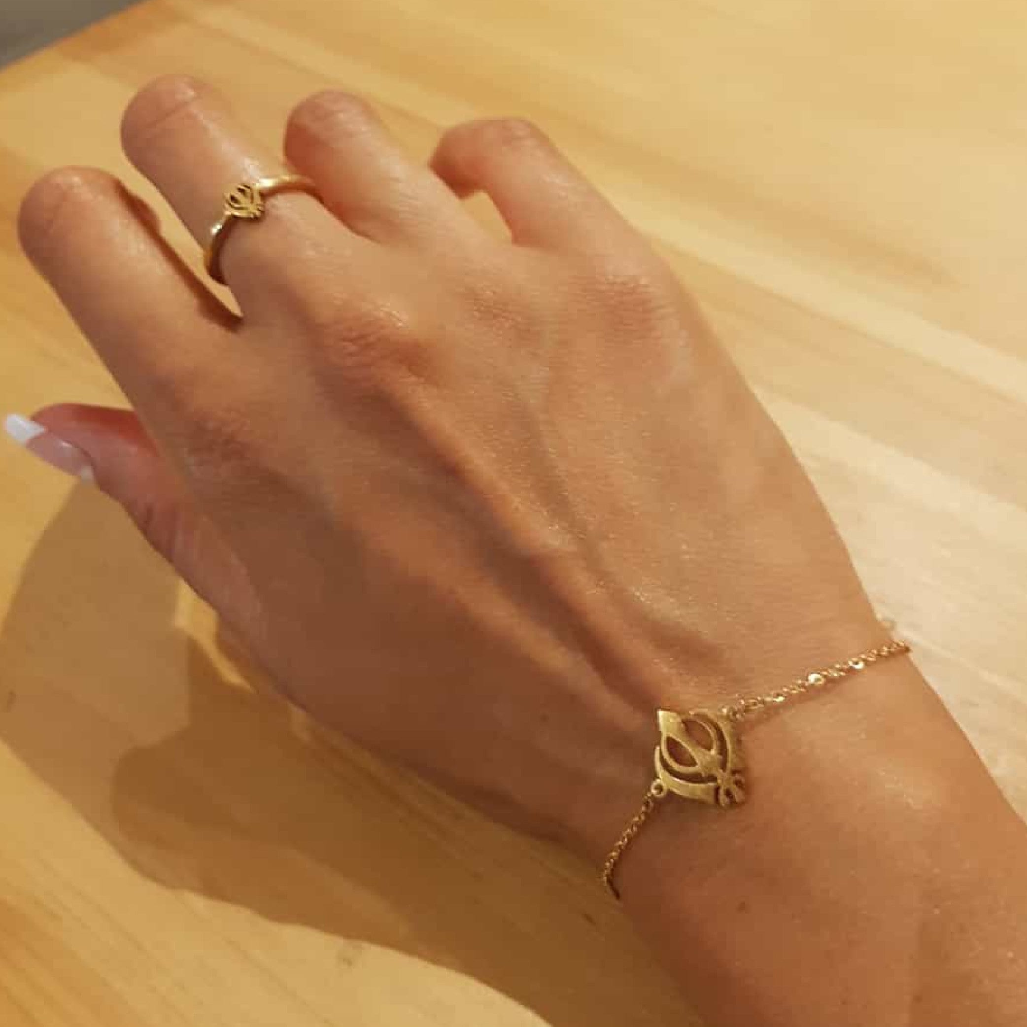 Gold Sikh Khalsa Khanda Ring - Etsy UK