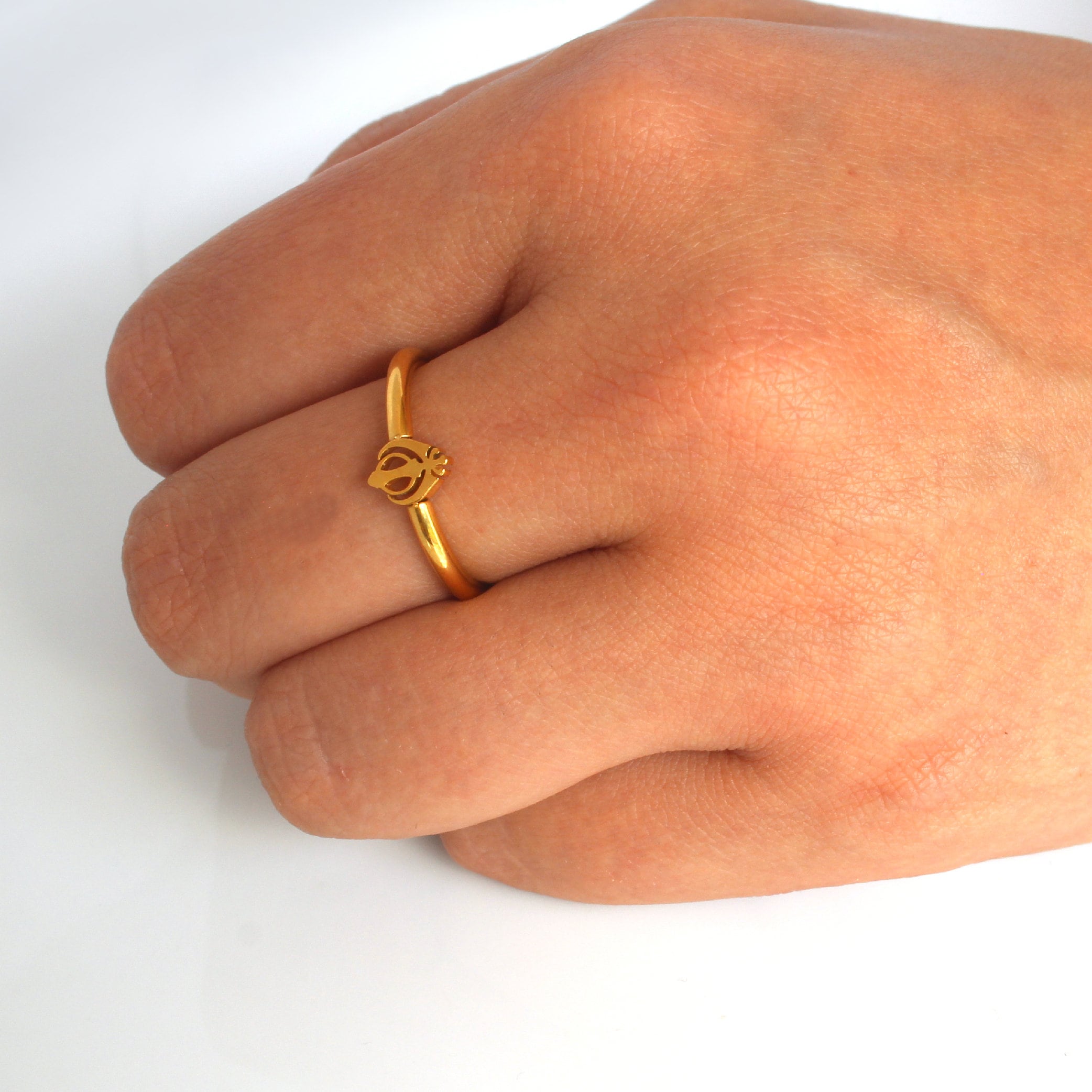 Gold Sikh Khalsa Khanda Ring - Etsy UK