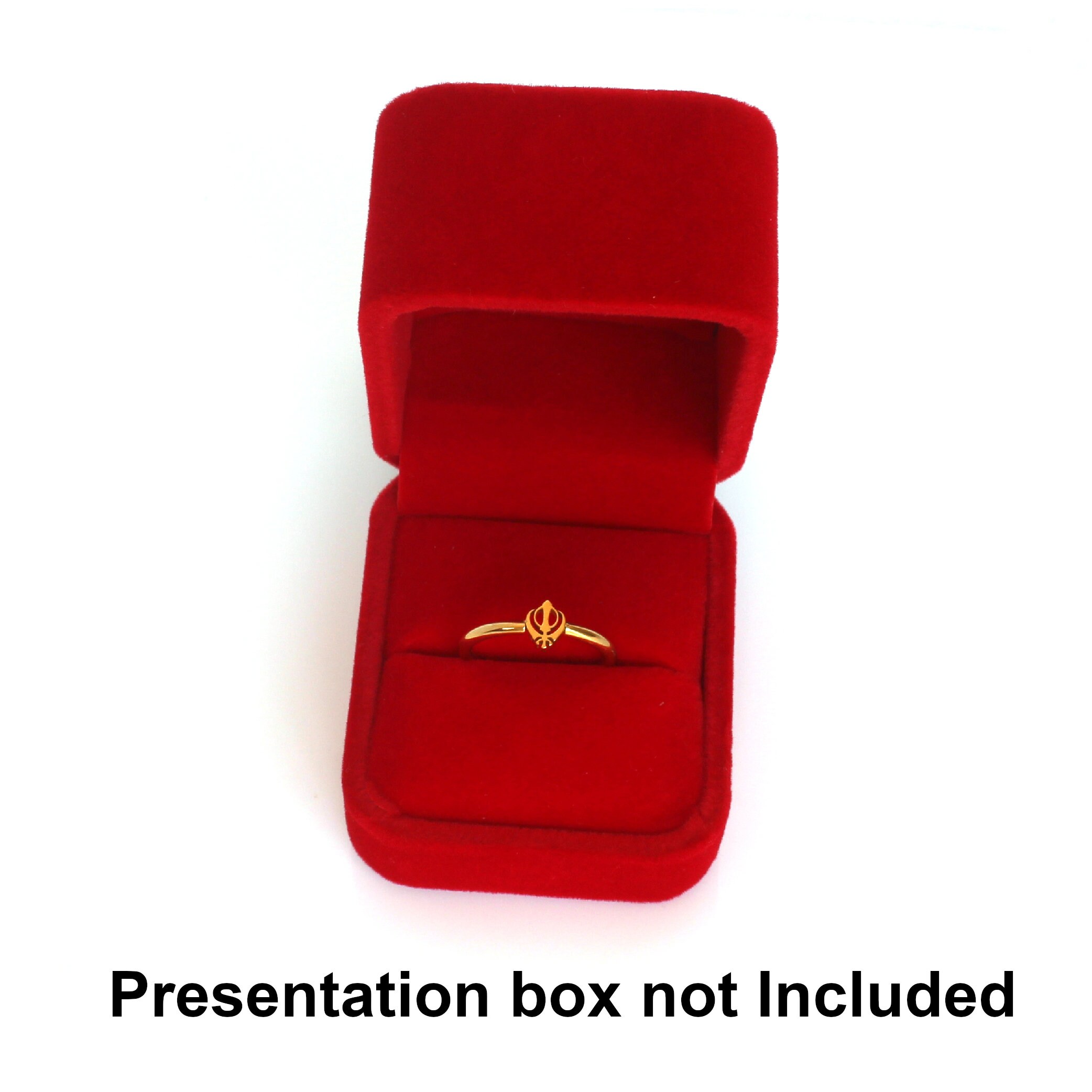 Gold Sikh Khanda Ring – Size 7 - Etsy UK