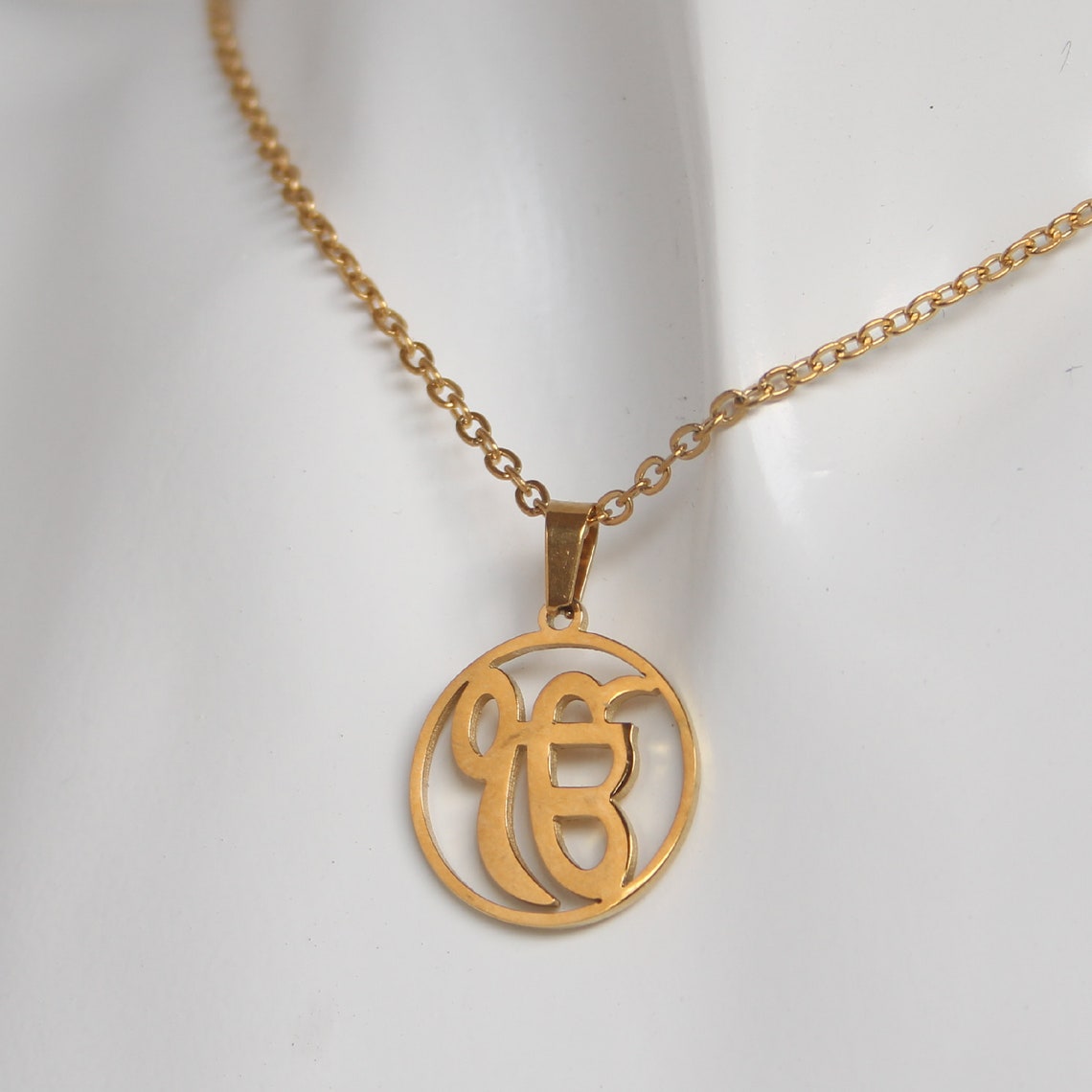 Gold Sikh Khalsa Ik Onkar EK Onkar Chain Necklace Pendant - Etsy