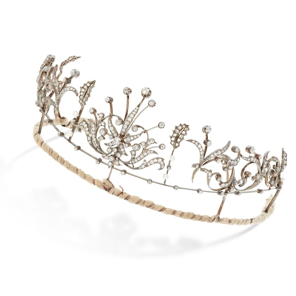Antique Diamond Tiara India - Etsy