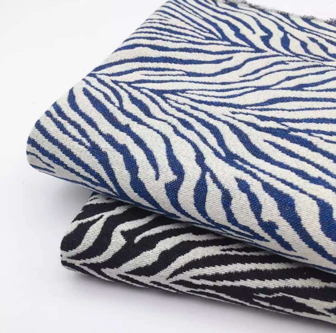 Zebra Printed Denim Fabric, 100% Cotton Denim Fabric, Washed Denim ...