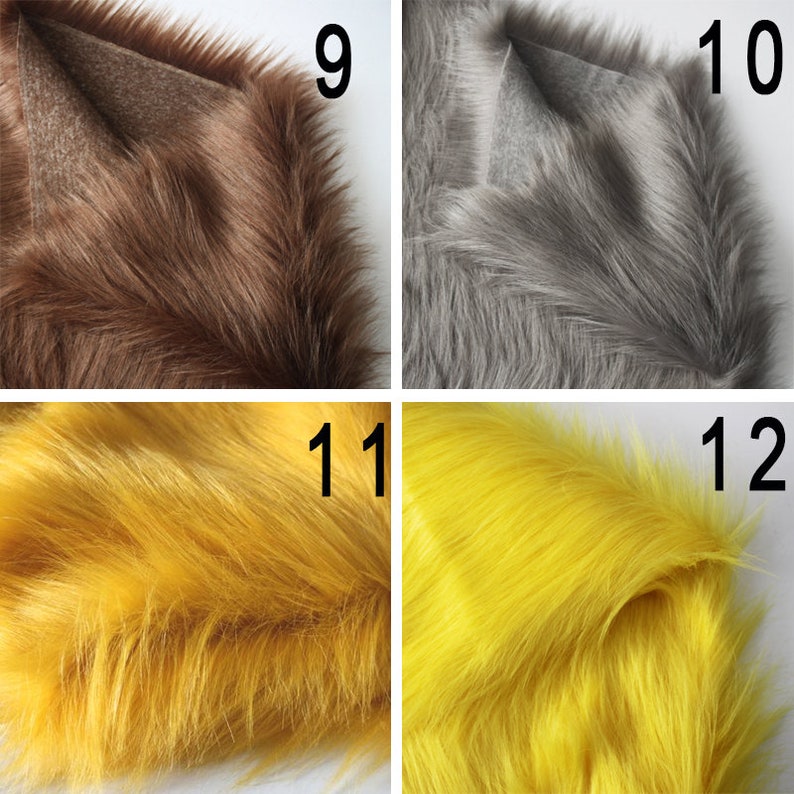 LONG Pile PLUSH Fabric Faux Fur Fabric Fursuit Material - Etsy