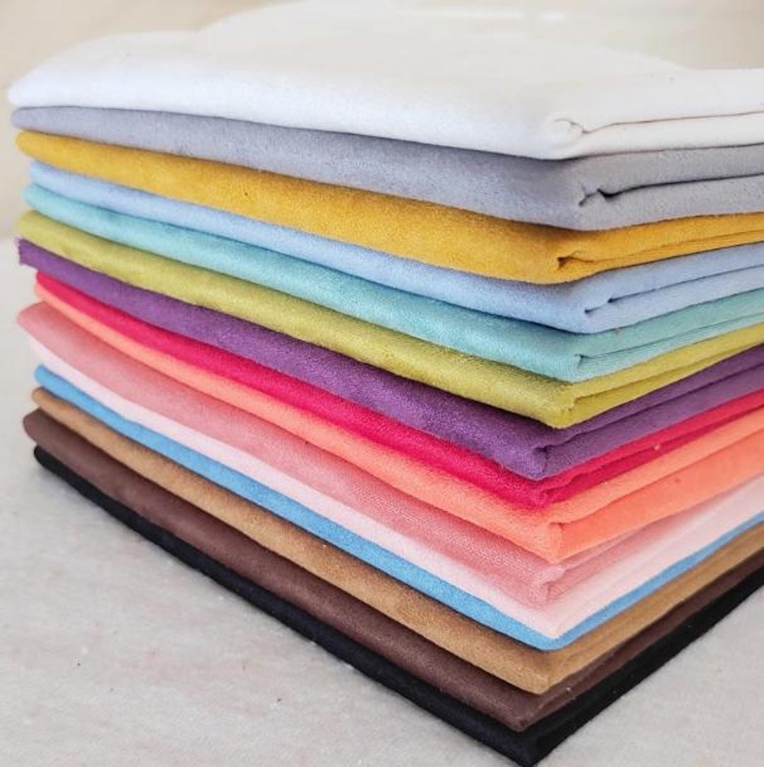 Faux Suede Fabric, Soft Suede Fabric, Light Weight Suede Fabric ...