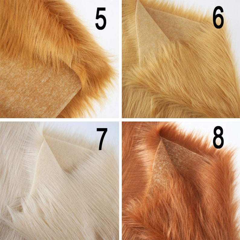LONG Pile PLUSH Fabric Faux Fur Fabric Fursuit Material - Etsy