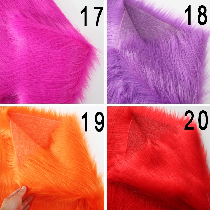 LONG Pile PLUSH Fabric Faux Fur Fabric Fursuit Material - Etsy