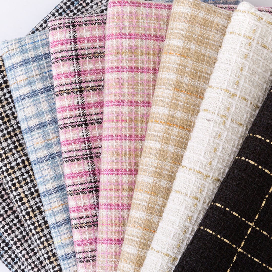 Tweed Fabric, Woolen Fabric, Woven Fabric, Sequins Fabric, Thick Fabric ...