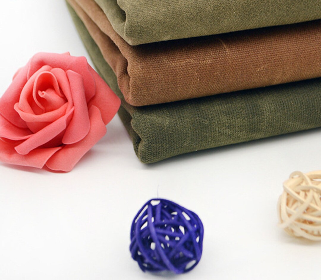 Waxed Canvas Fabric, Cotton Canvas Fabric, 16oz Hand Waxed Canvas ...