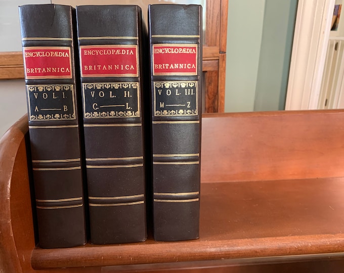 Encyclopedia Britannica First Edition 1771, Three Volume Facsimile Reprint Set - Etsy